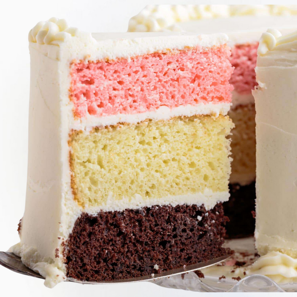 Neapolitan Cake – 3 Layer – Sweet Scape Bakery